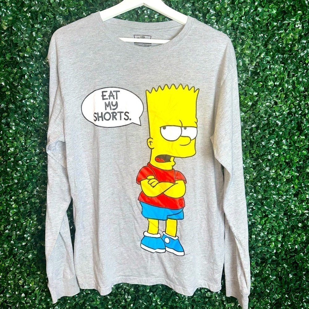 2017 Bart Simpson Graphic Eat My Shorts Long Sleeve G… - Gem